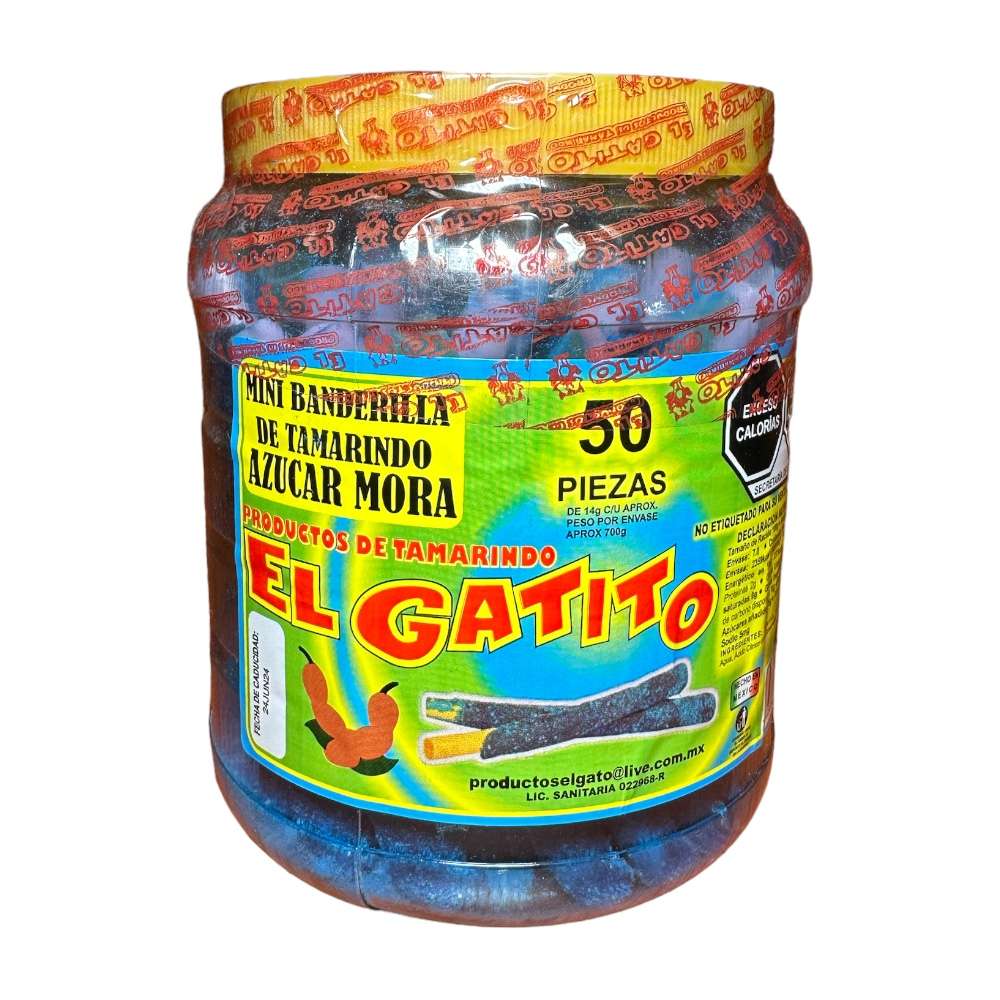 Banderilla de Tamarindo Azúcar Mora El Gatito 50 Piezas – Guateselectos