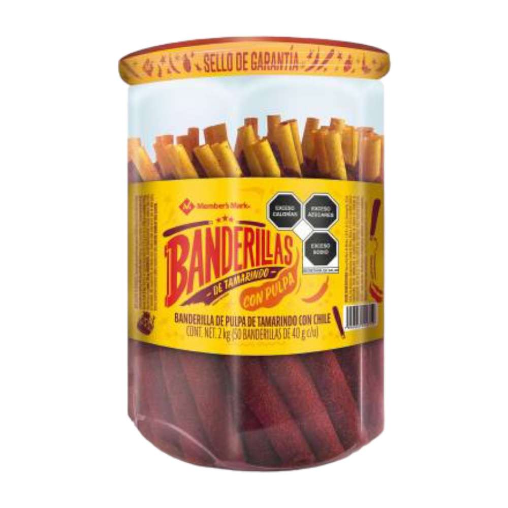 Banderillas de Pulpa de Tamarindo Member's Mark con Chile 50 pzas de 4 ...