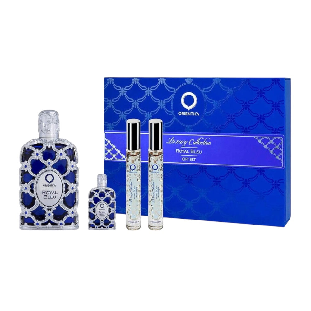 Orientica Royal Bleu Men Set 4 pcs EDP 80ml/ EDP 7,5ml/ Mini 10ml/ Min ...