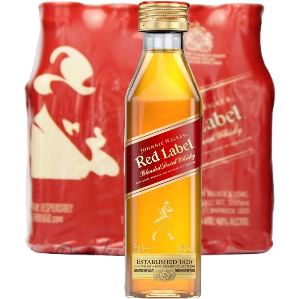Johnnie Walker Miniatura Red Label Plastico 12 pack 50ml – Guateselectos