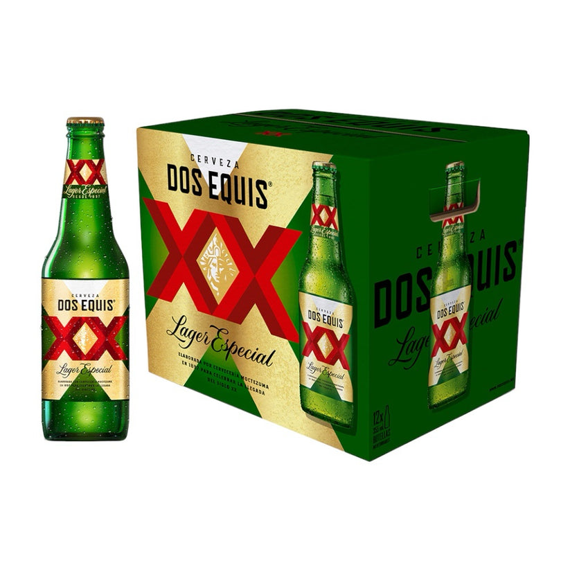 Cerveza Dos Equis Lager Botella 12 pack 355ml – Guateselectos