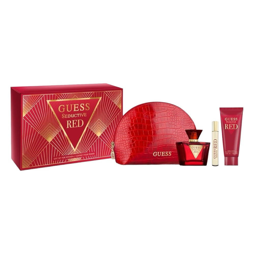 Guess Seductive red Woman Set 4 pz EDP 75ml/ EDP 15ml/ Body Lotion 200 ...
