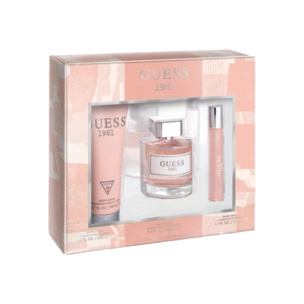 Guess 1981 Women Set 3 Pz EDT 100ml/ Body Lotion 200ml/ EDT 15ml ...